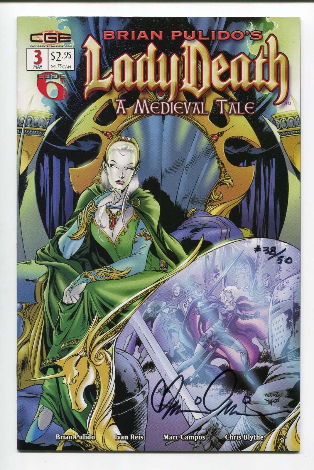 Lady Death A Medieval Tale #3 World Premier Signed & Numbered Edition ...