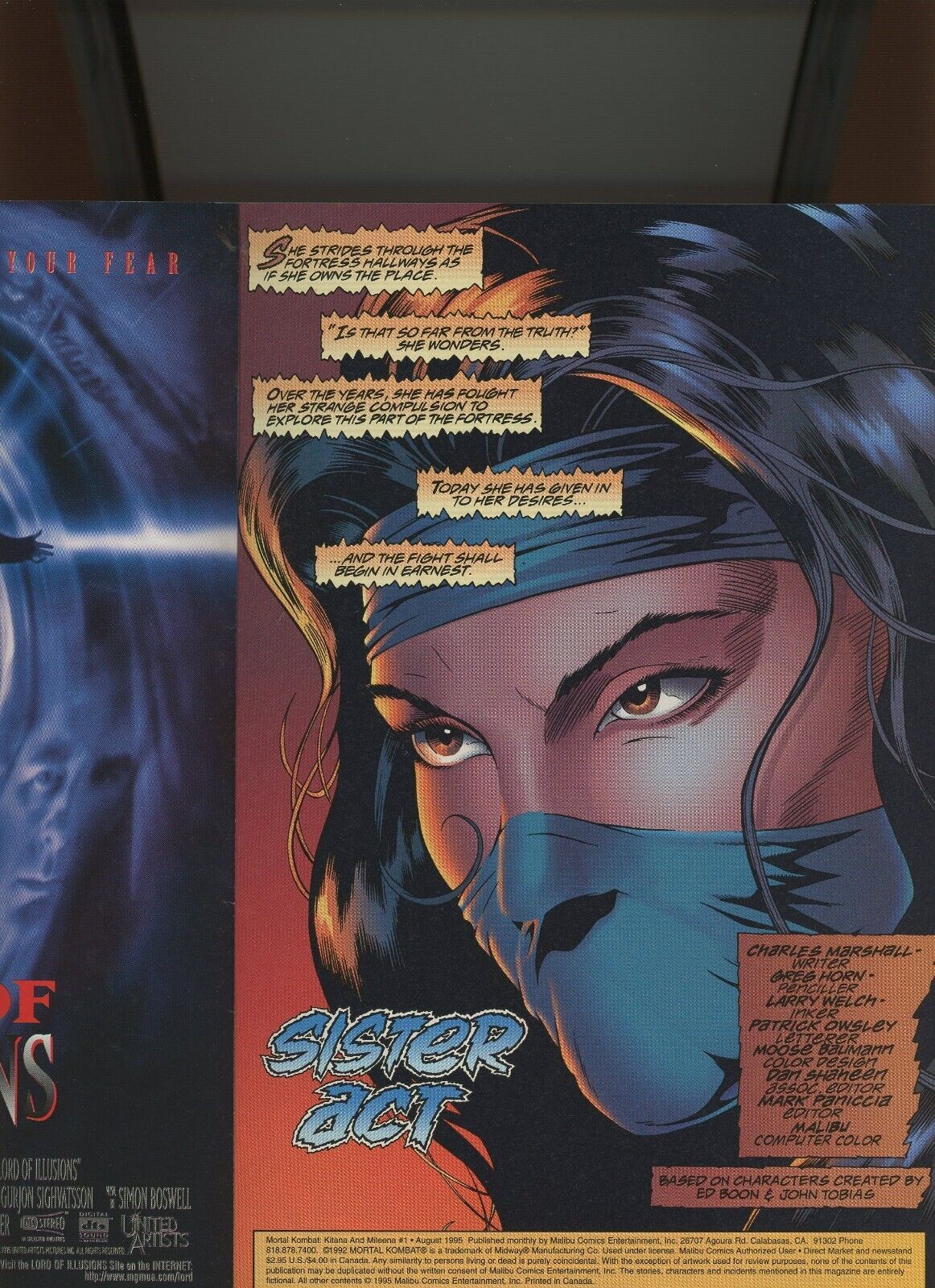 (1995) Mortal Kombat: Kitana and Mileena #1: KEY ISSUE! ORIGIN STORIES ...