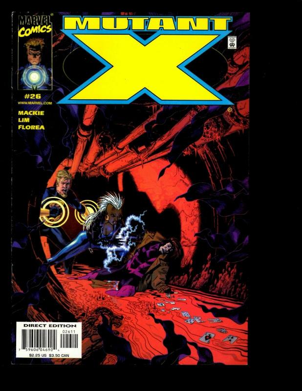 Lot Of 10 Mutant X Marvel Comics # 23 24 26 27 28 29 30 31 Annual '99 ...