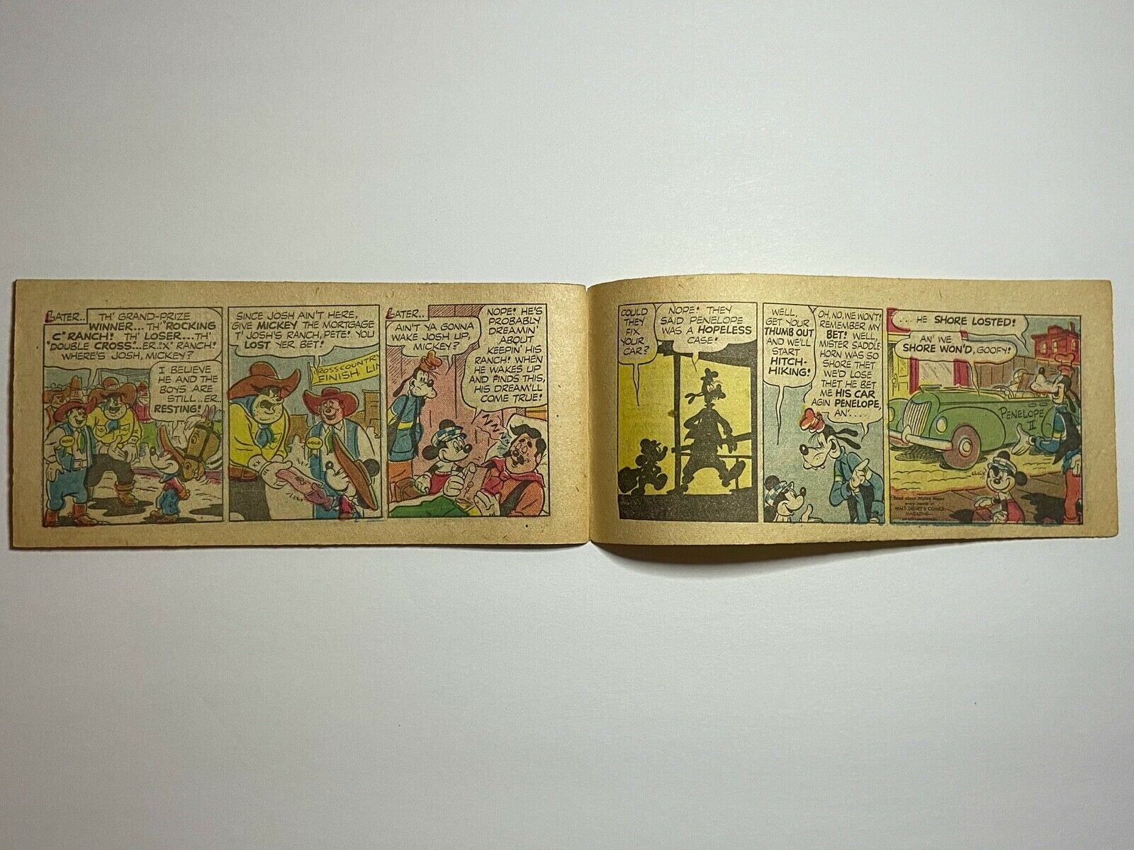 Disney Cheerios Cereal Premium 1947 Mini Comic X-4 Mickey Mouse at the ...