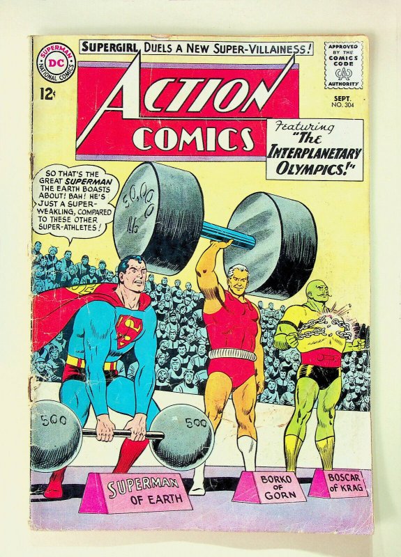 Action Comics #304 (Sep 1963, DC) - Good- | Comic Books - Silver Age ...