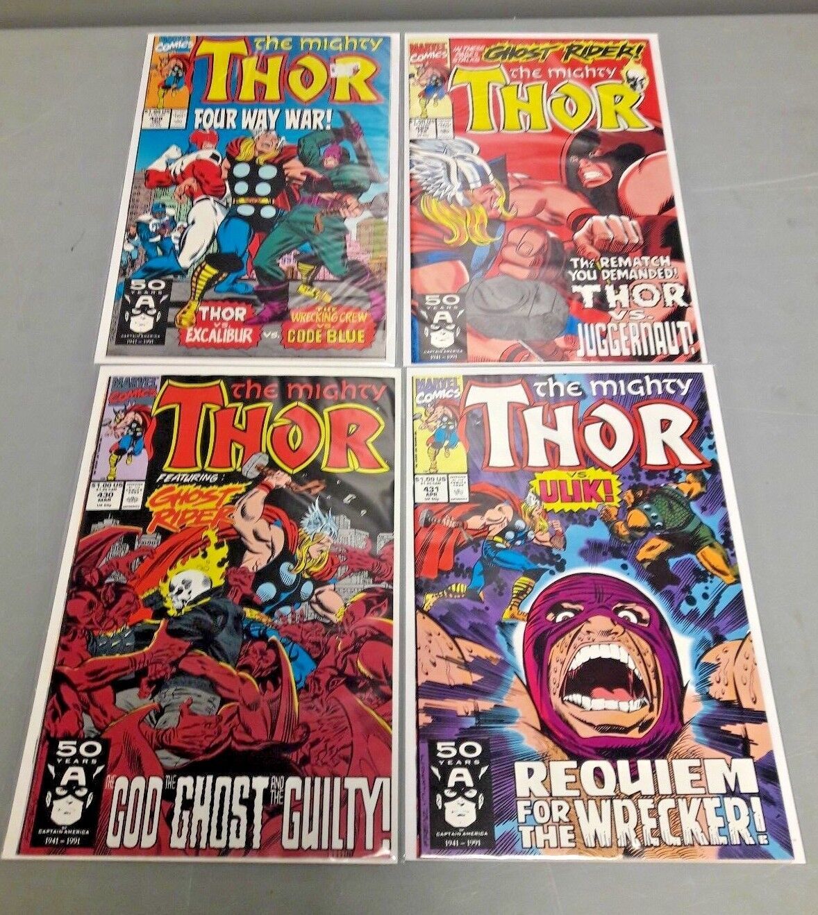 Thor # 420-450 LOT Ghost Rider Beta RAY Bill Silver Surfer DR Strange ...