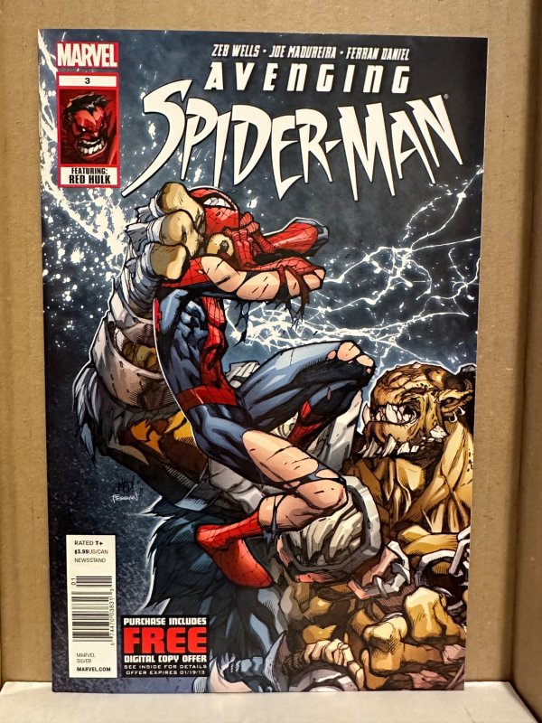 Avenging Spider-Man #3 Very RARE newsstand NM Marvel (2012) Joe ...
