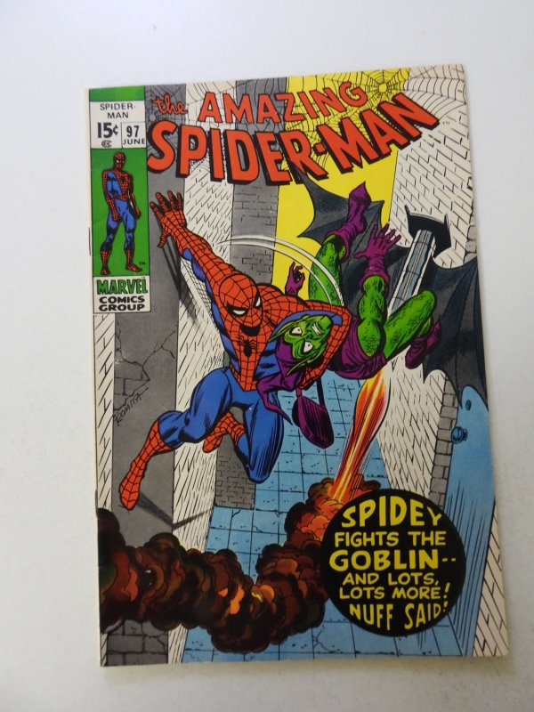 The Amazing Spider-Man #97 (1971) FN- condition "stains back cover ...