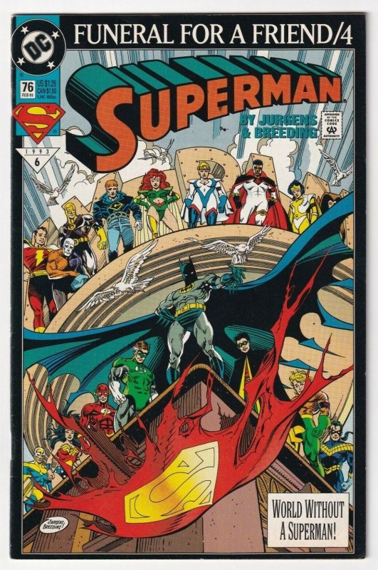 Superman #76 February 1993 DC Batman Dan Jurgens Brett Breeding | Comic ...