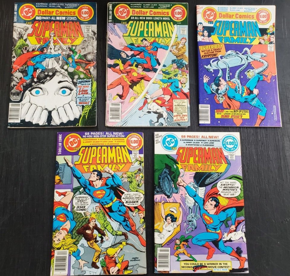 The Superman Family (1974) #'s 164-222 Complete Lot Supergirl Lois Lane ...
