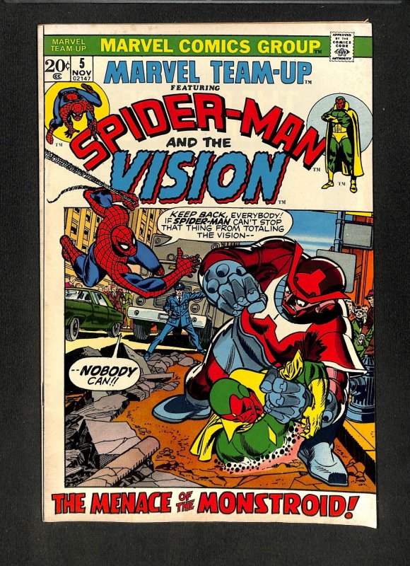 Marvel Team-up #5 Spider-Man Vision! 1st Appearance Monstroid! | Full ...