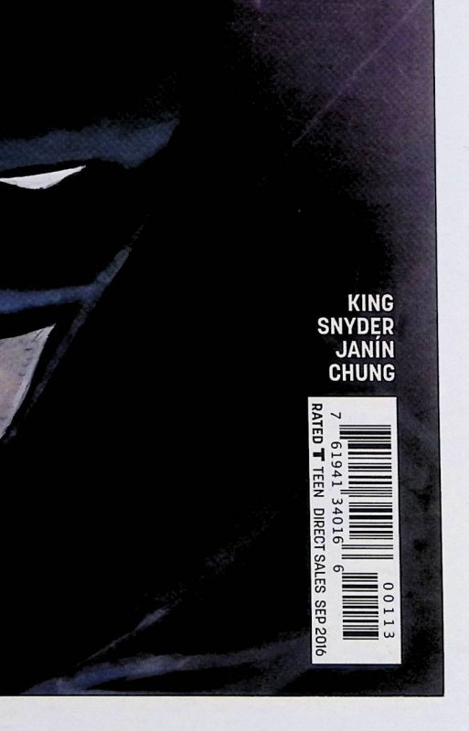 Batman Rebirth 1 3rd Print Variant Tom King Geoff Johns DC Universe ...