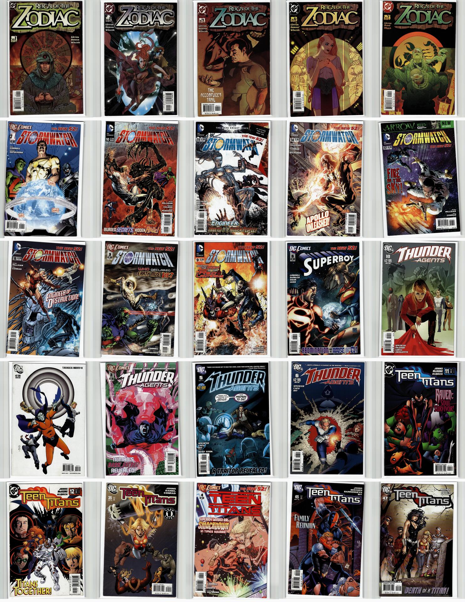 Lot of 25 Comics (See Description) Stormwatch, T.H.U.N.D.E.R. Agents ...