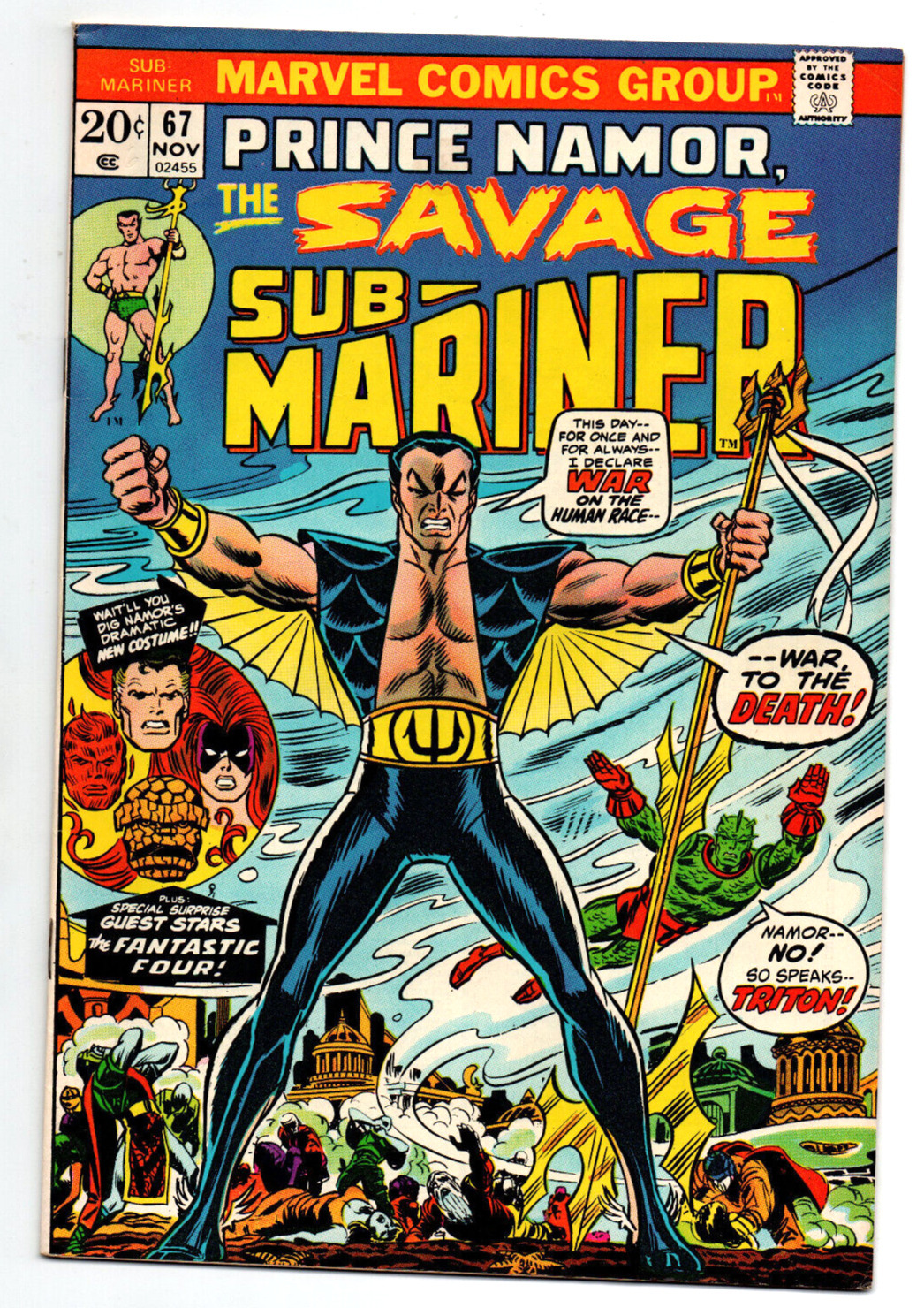 Sub-Mariner #67 - Namor - New costume - 1973 - FN/VF | Comic Books - Bronze Age, Marvel, Sub ...