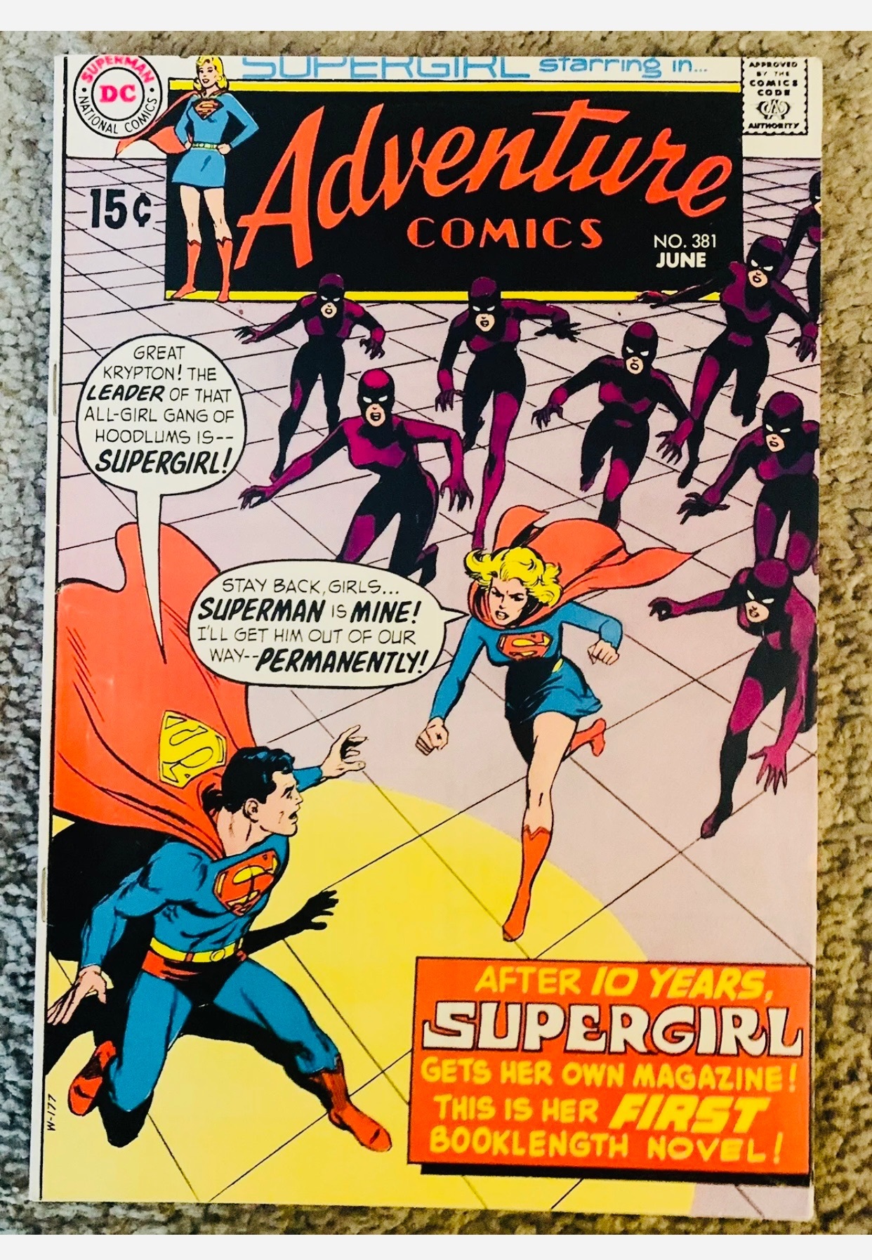 Action/Adventure comic lot: Action comics 261 Adventure comics 381 ...