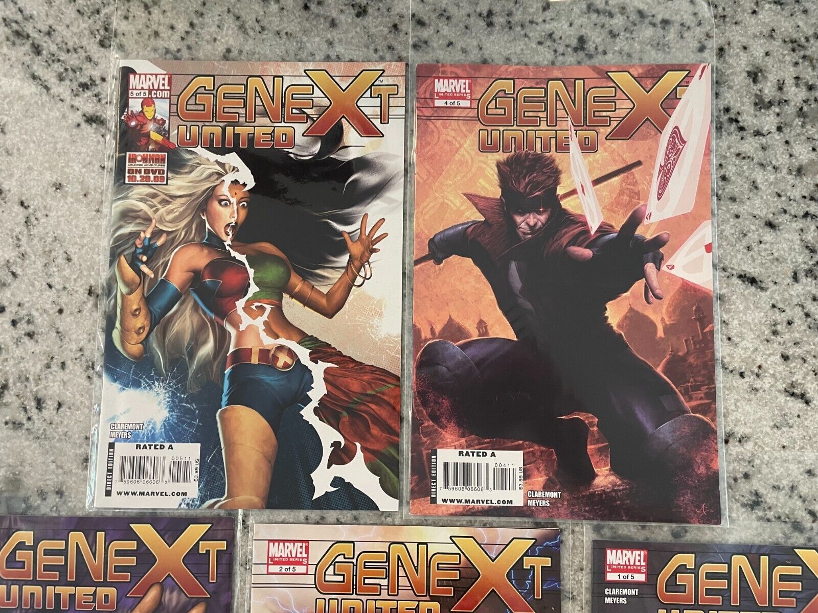 GeNext United Complete Marvel Comics LTD Series # 1 2 3 4 5 X-Men ...