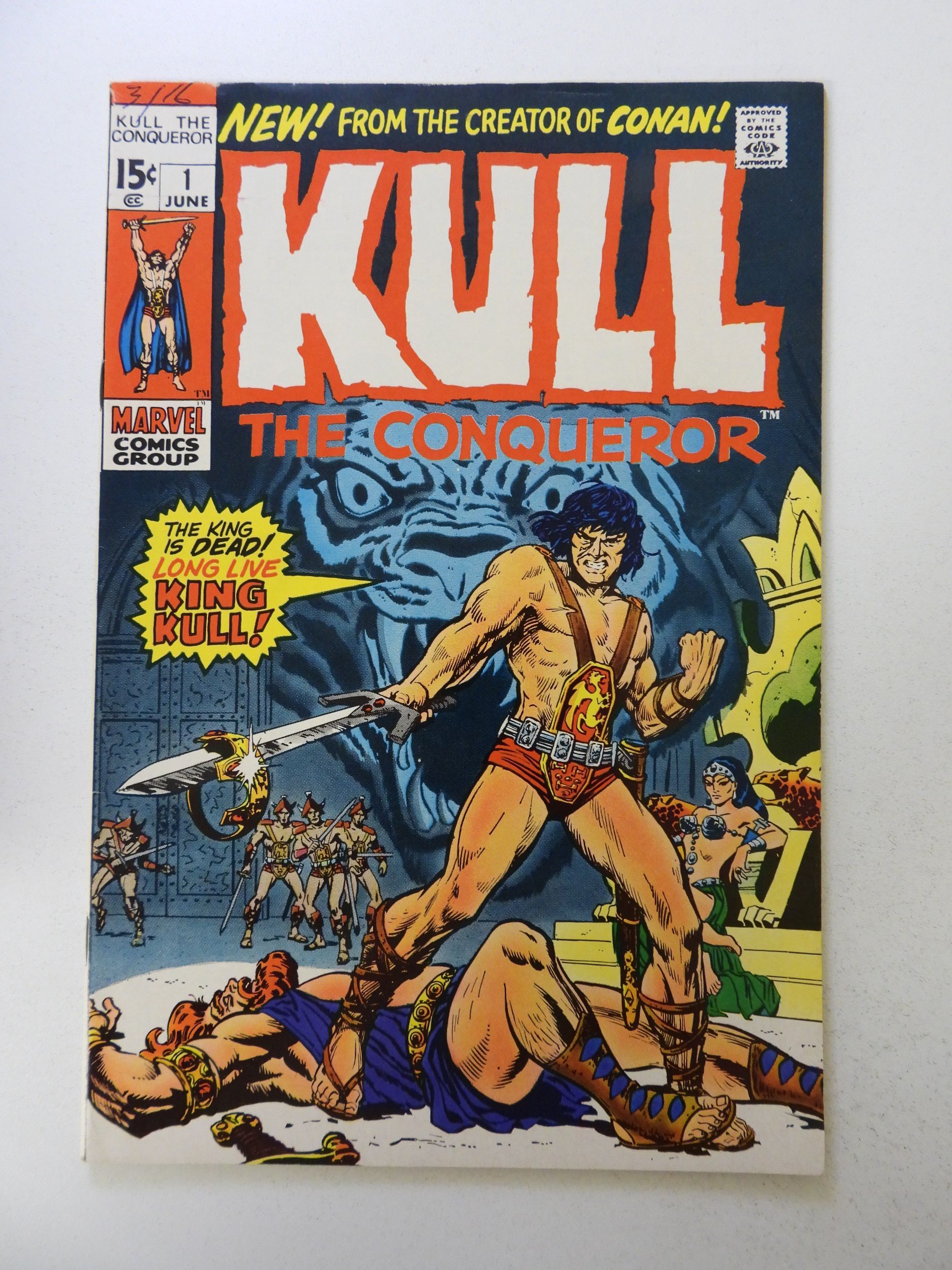 Kull The Conqueror #1 VF condition "date written on front cover ...