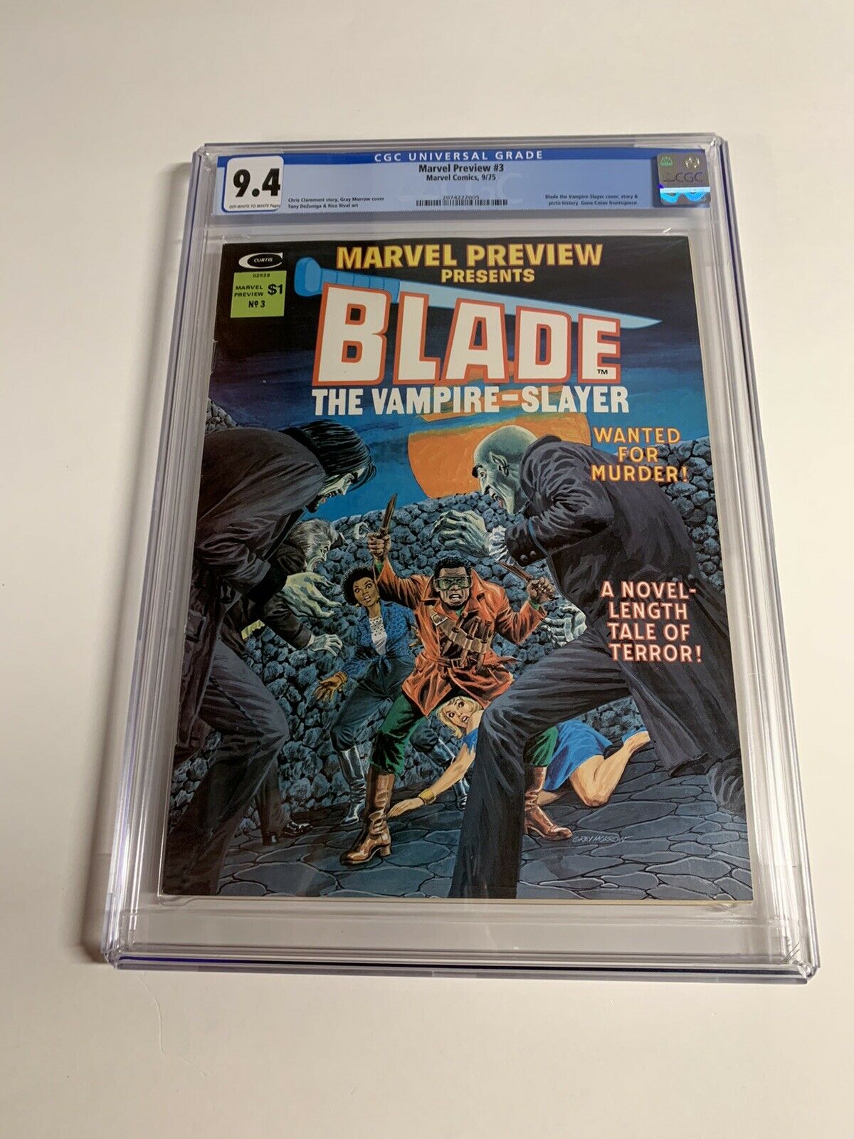 Marvel Preview 3 Cgc 9.4 Ow/White Pgs Marvel Early Blade Appearance ...
