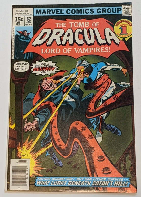 Tomb Of Dracula #62 (Jan 1978, Marvel) VF- 7.5 Janus and Topaz ...