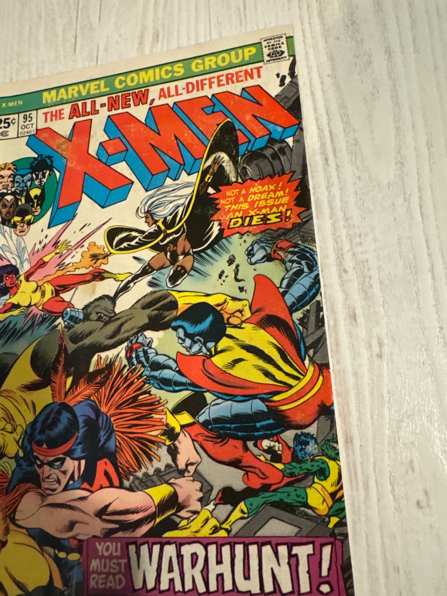The X-Men #95 (1975)death of thunderbird mid grade cover waer | Comic ...