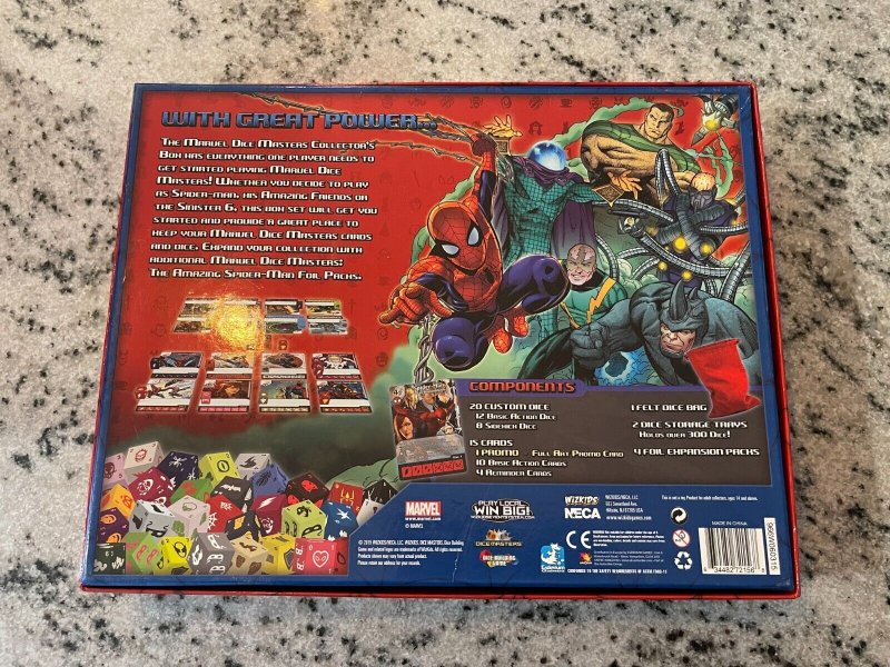 The Amazing Spider-Man Dice Masters Collector's Box Wizkids 2015 Marvel ...