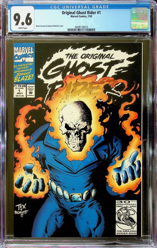 Original Ghost Rider No. 1 (Jul 1992) - CGC 9.6 Cert#4008128023 | Comic ...