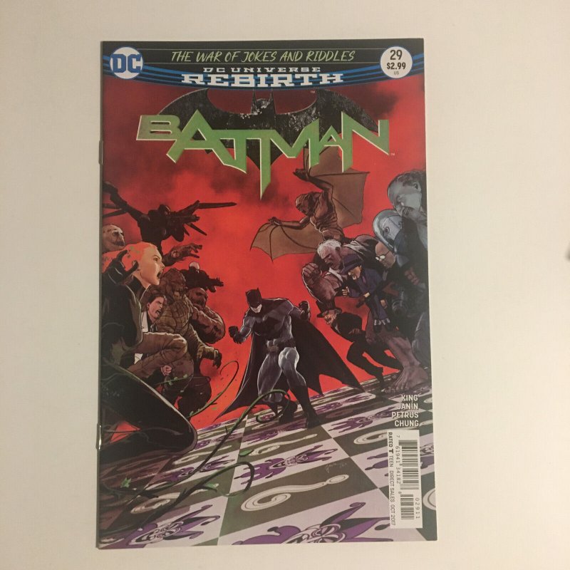 Batman #29 Joker Riddler Poison Ivy Tom King Mikel Janin 1st Print 2017 ...