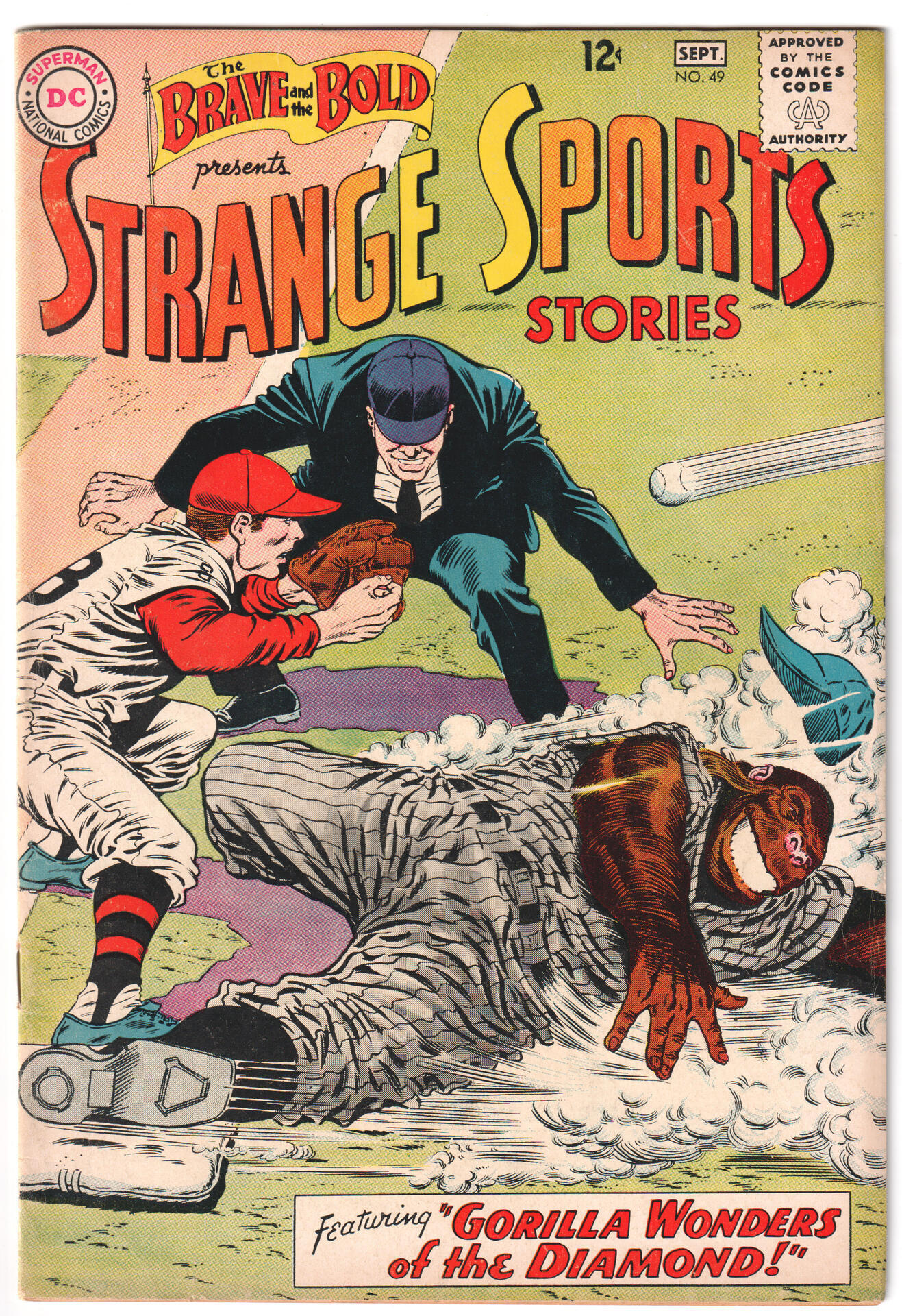The Brave and the Bold #49 (1963) STRANGE SPORTS GORILLA COVER | Comic ...