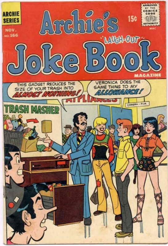 Archie's Jokebook Magazine #166 GD ; Archie | low grade comic November ...