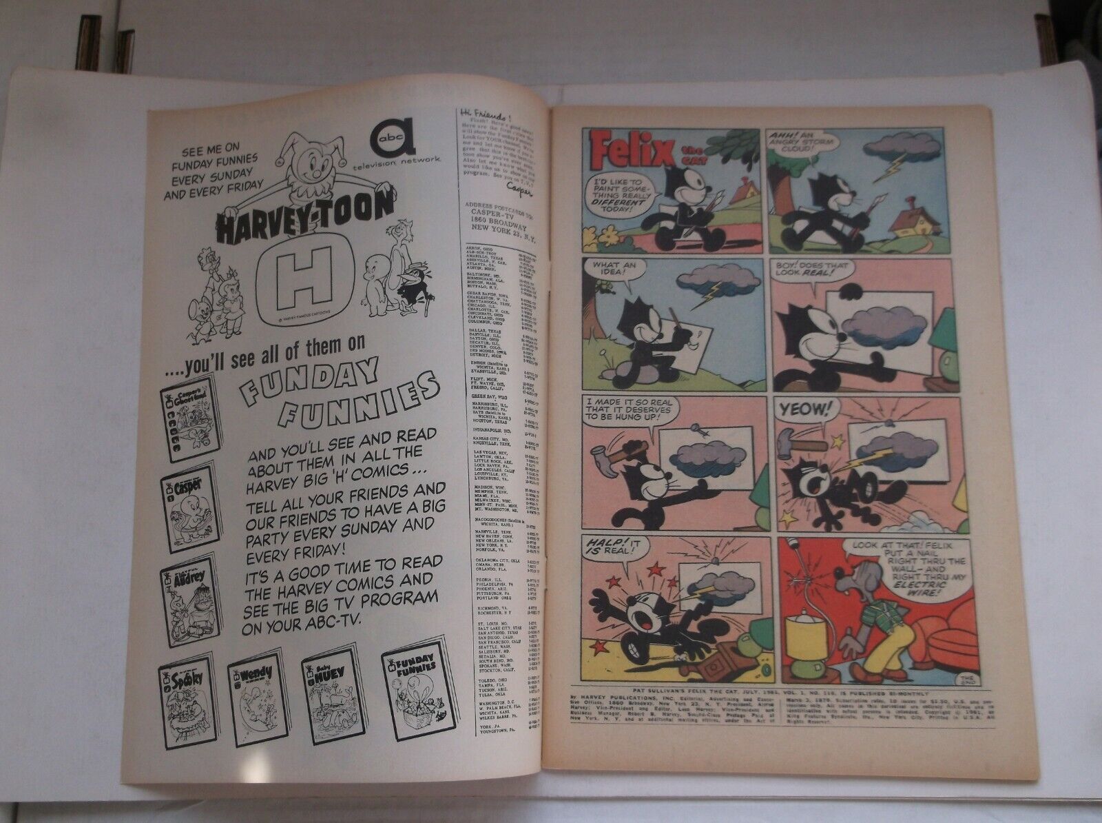 Harvey: PAT Sullivan's: Felix the CAT #116, Otto Messner Art, Rare/Htf ...
