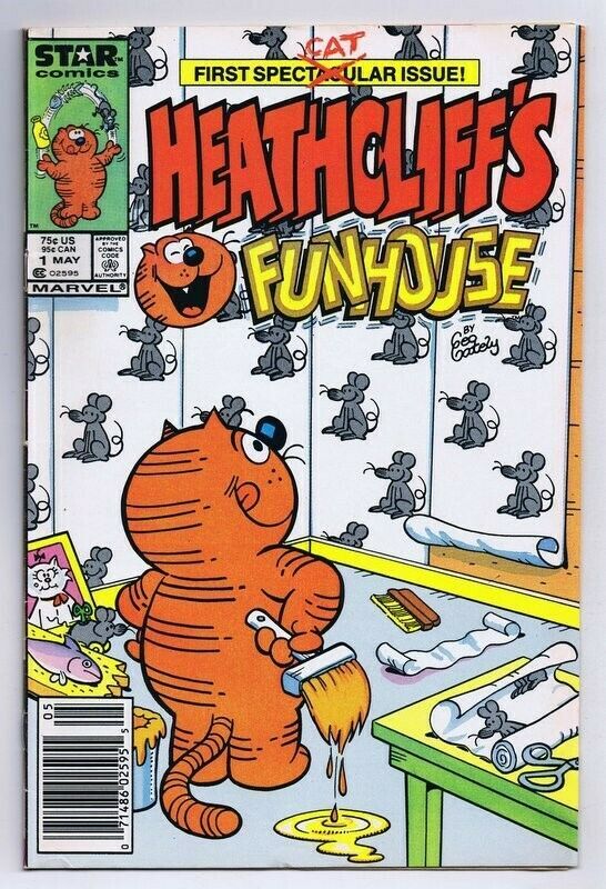 Heathcliff Funhouse #1 ORIGINAL Vintage 1987 Marvel Comics ...
