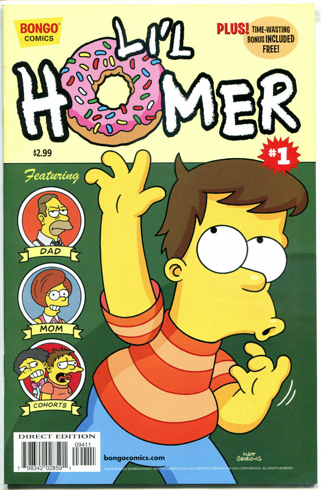 LIL HOMER #1, NM, w/ insert, Simpsons, Homer Simpson, 2012, more Bongo ...