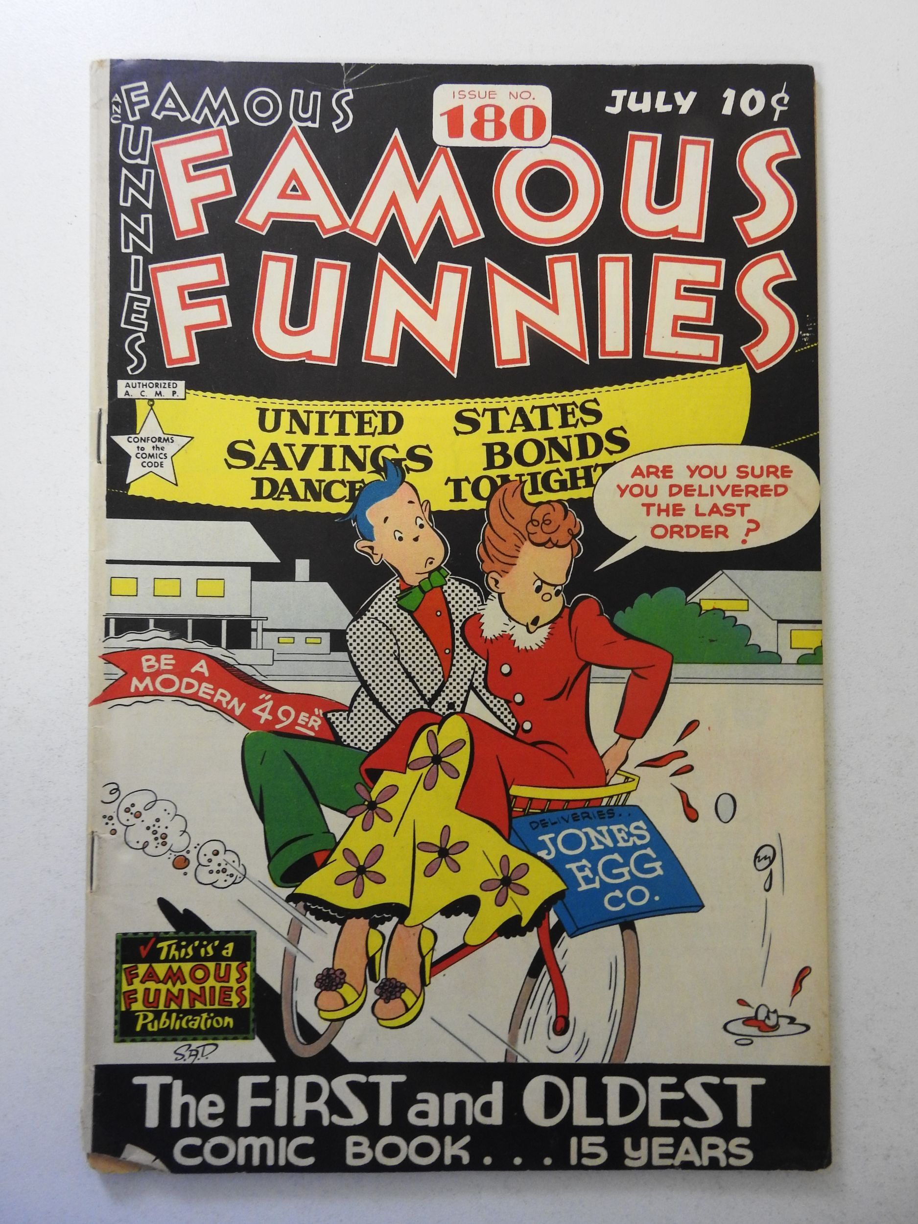 Famous Funnies #180 (1949) VG Condition 1/2 in spine split | Comic ...