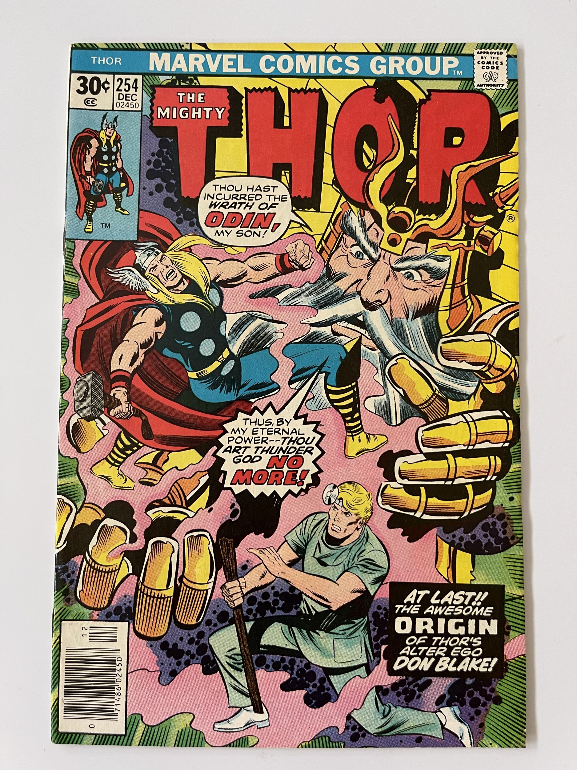 THE MIGHTY THOR #254 FN+ KEY ORIGIN of DON BLAKE Jack Kirby (Marvel ...