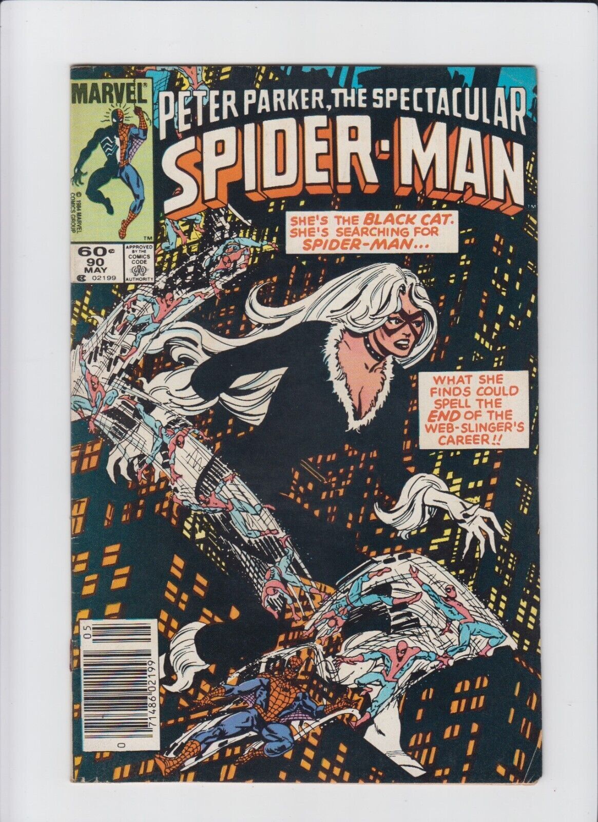 The Spectacular Spider-Man #90 - Second Black Suit, Newsstand! (7.0/7.5 ...