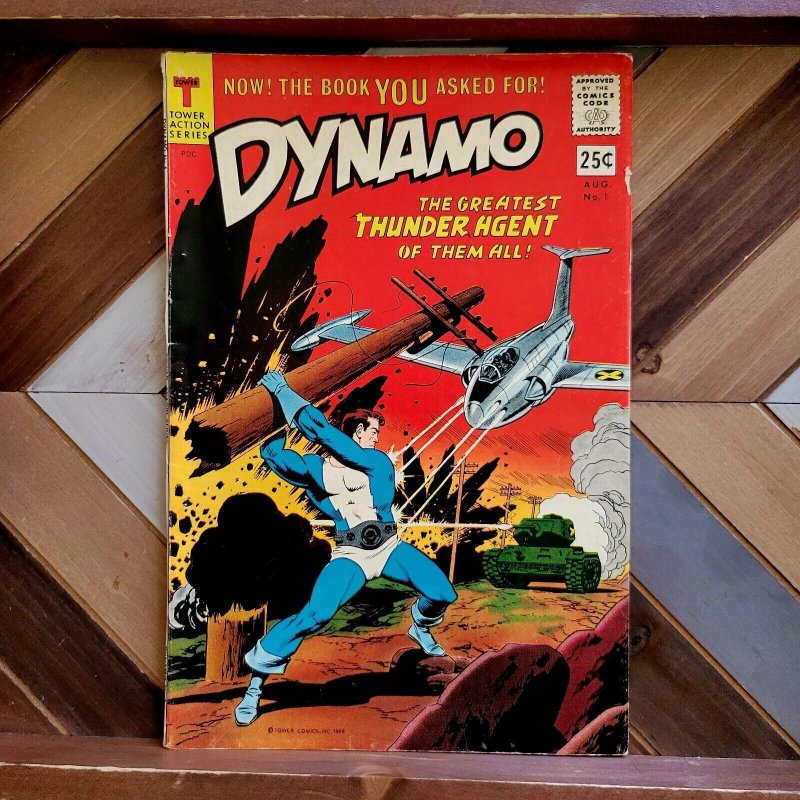 DYNAMO #1 VG/FN (Tower Action, 1966) Premiere issue, NoMan & Lightning ...