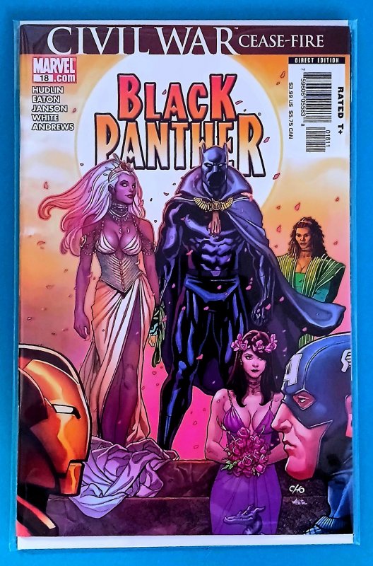 Black Panther 18 (2006) Key TChala Marries Storm/Xmen Young Avengers ...