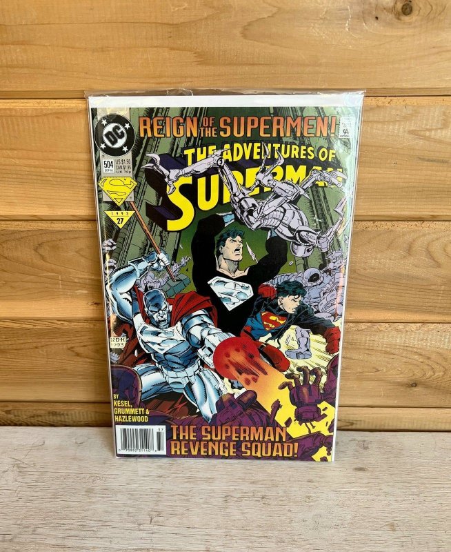 DC Comics The Adventures of Superman #504 Vintage 1993 Superman Revenge ...