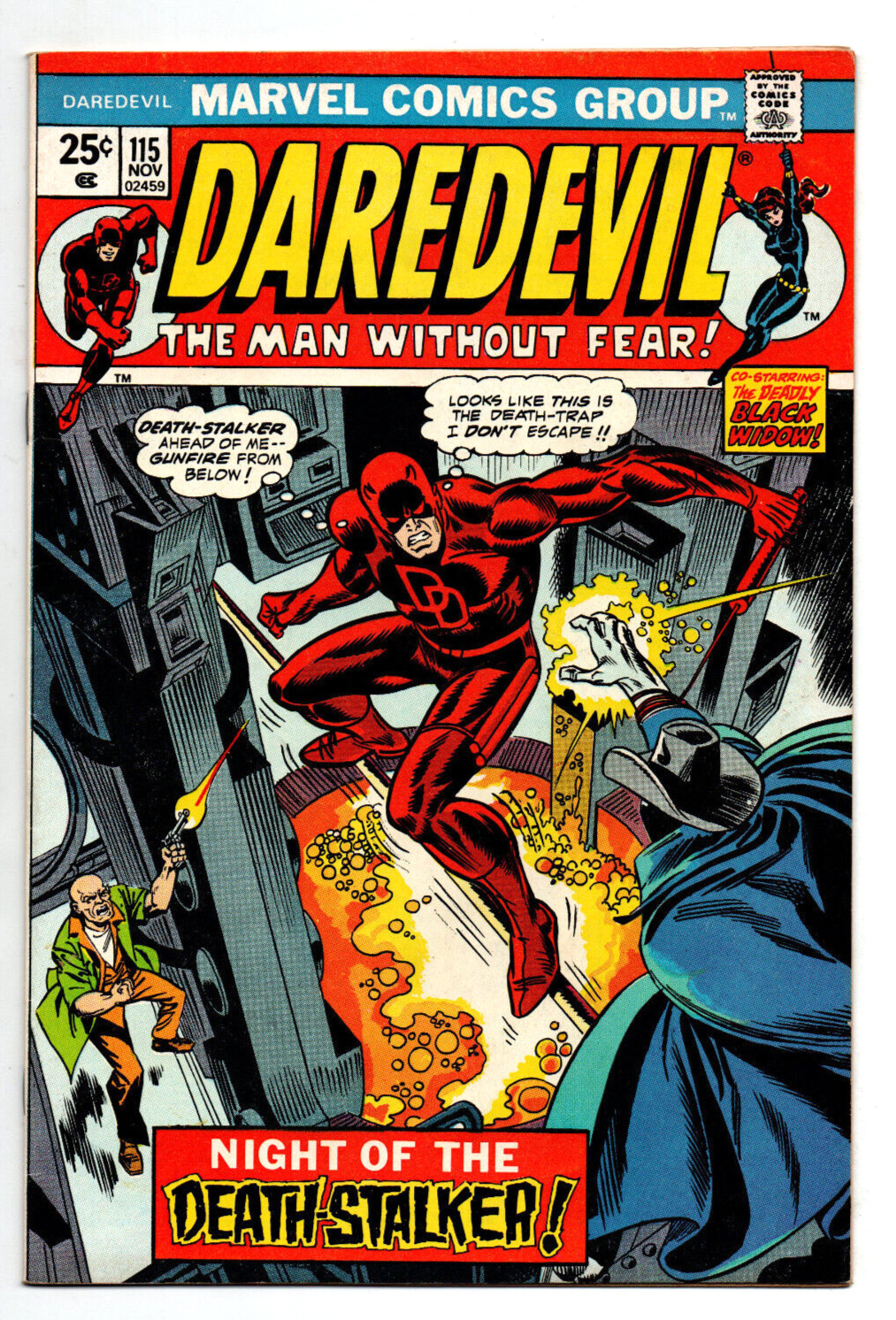 Daredevil #115 - Death Stalker - Hulk 181/Wolverine ad - 1974 - (-VF ...