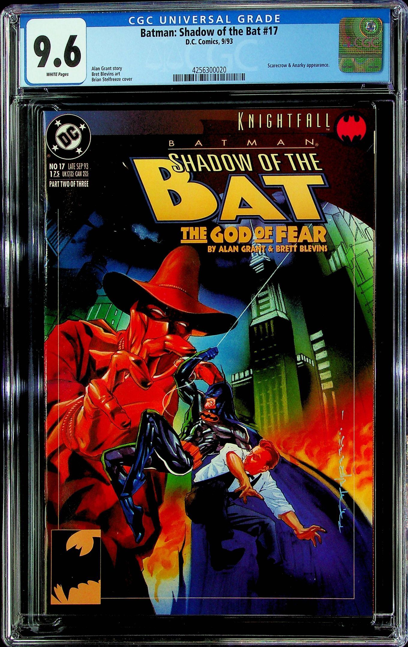 Batman: Shadow of the Bat #17 Direct Edition (1993) - CGC 9.6 - Cert ...