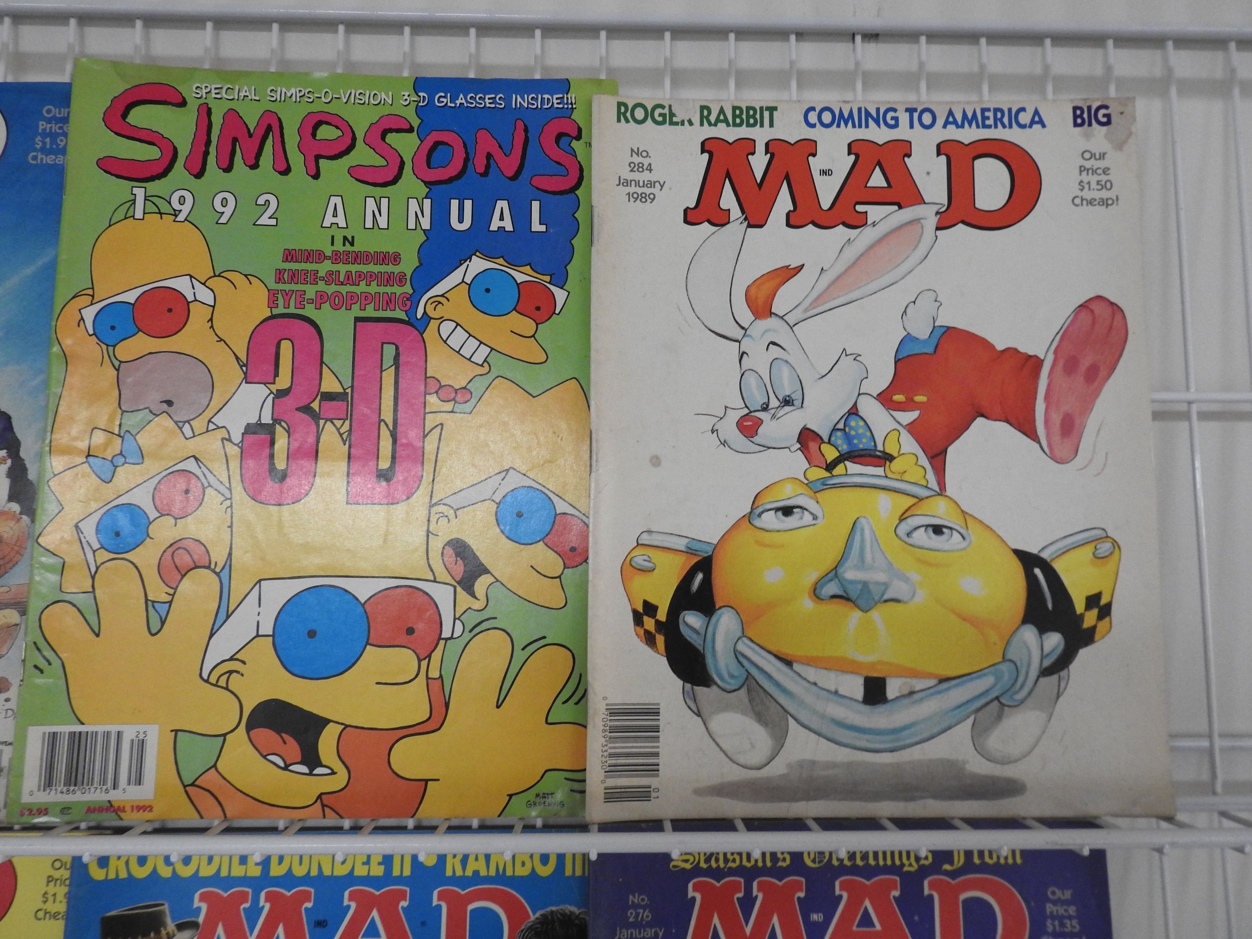 Lot of 11 Mags W/ MAD, The Simpsons, +Mouse Guard FCBD! Avg. VG/FN ...