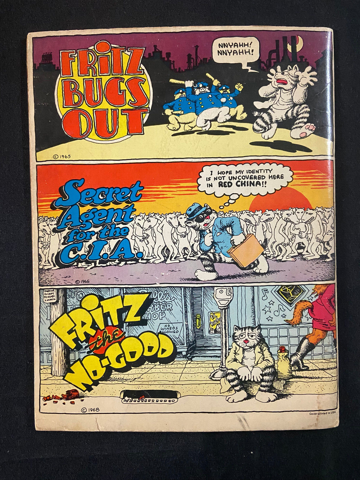 Robert Crumb's Fritz the CAT 1969 Treasury Sized 1st Print Ballantine G ...