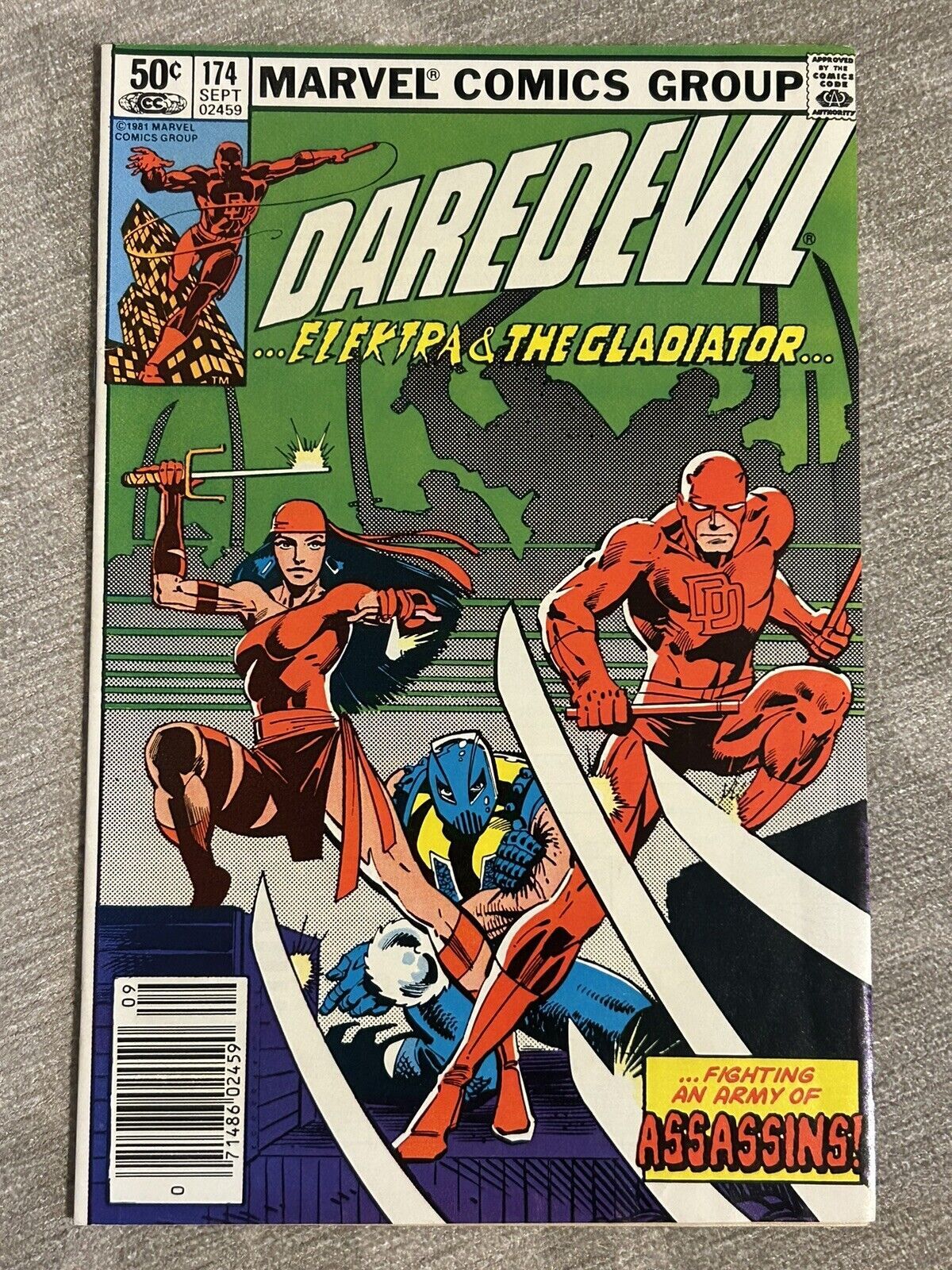 Daredevil 174, 175 KEY 1st App The HAND FRANK MILLER ART MCU Disney+ ...