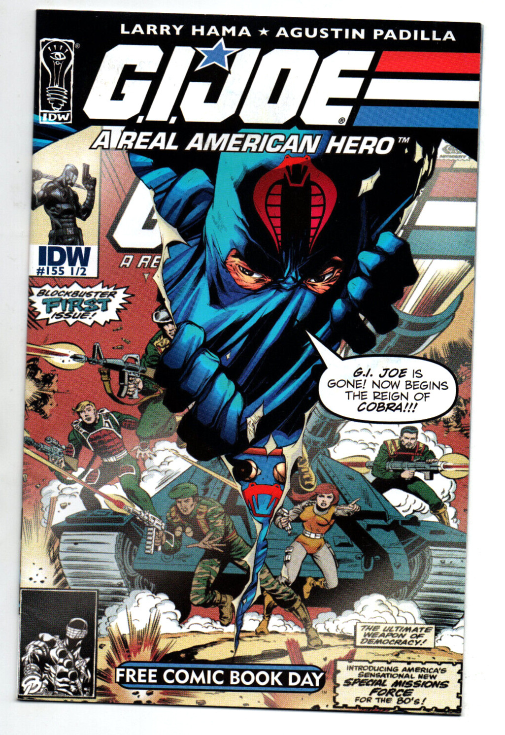 GI Joe A Real American Hero #155.5 - 1/2 - FCBD - IDW - 2010 - VF ...