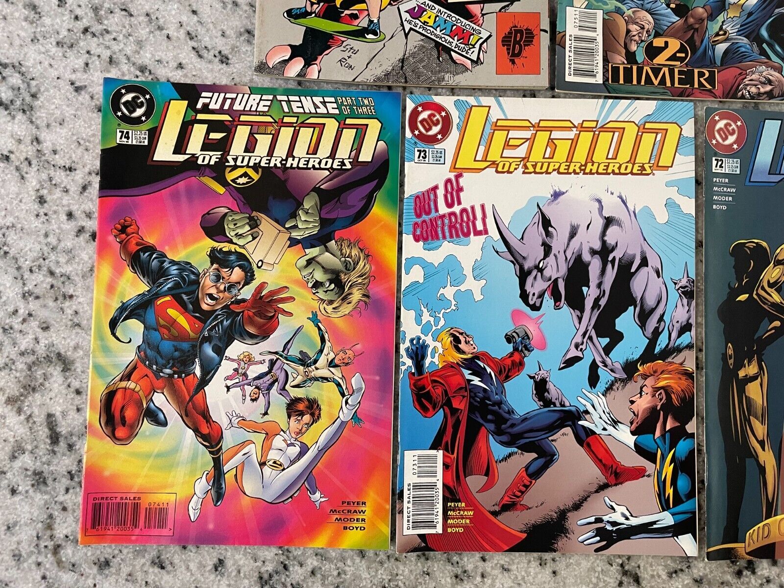 5 Legion Of Super-Heroes DC Comic Books #72 73 74 75 4 A Superboy ...