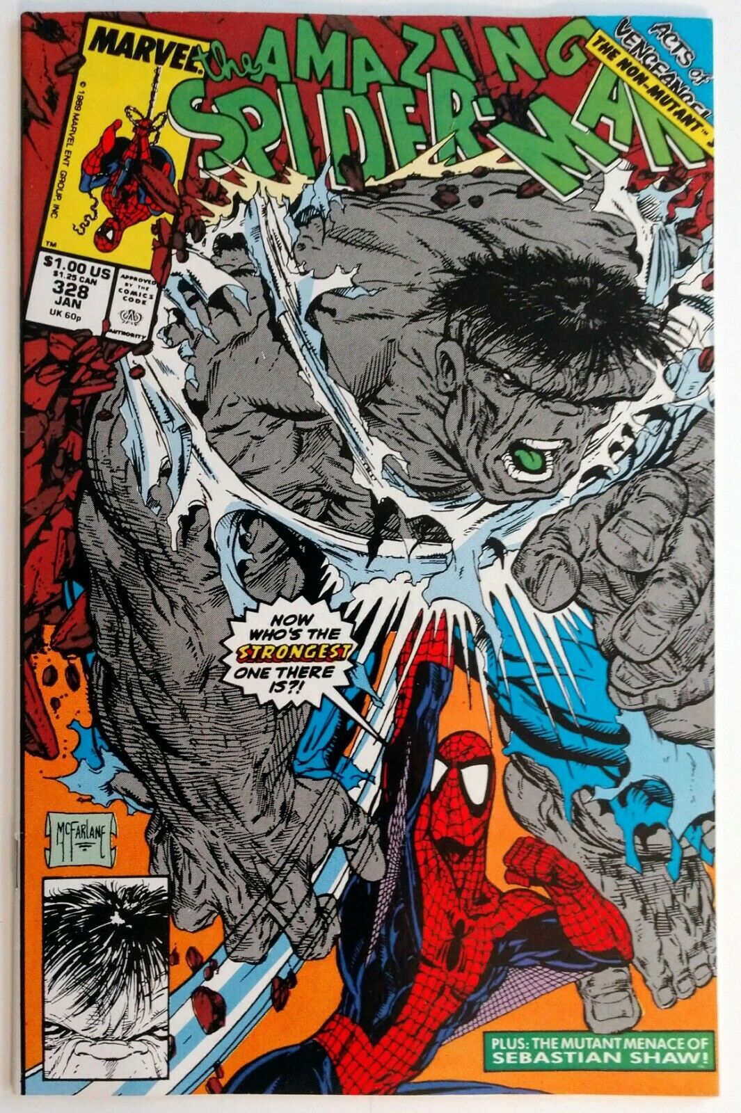 Amazing Spider-Man #328 Final art on ASM by Todd McFarlane | Comic ...