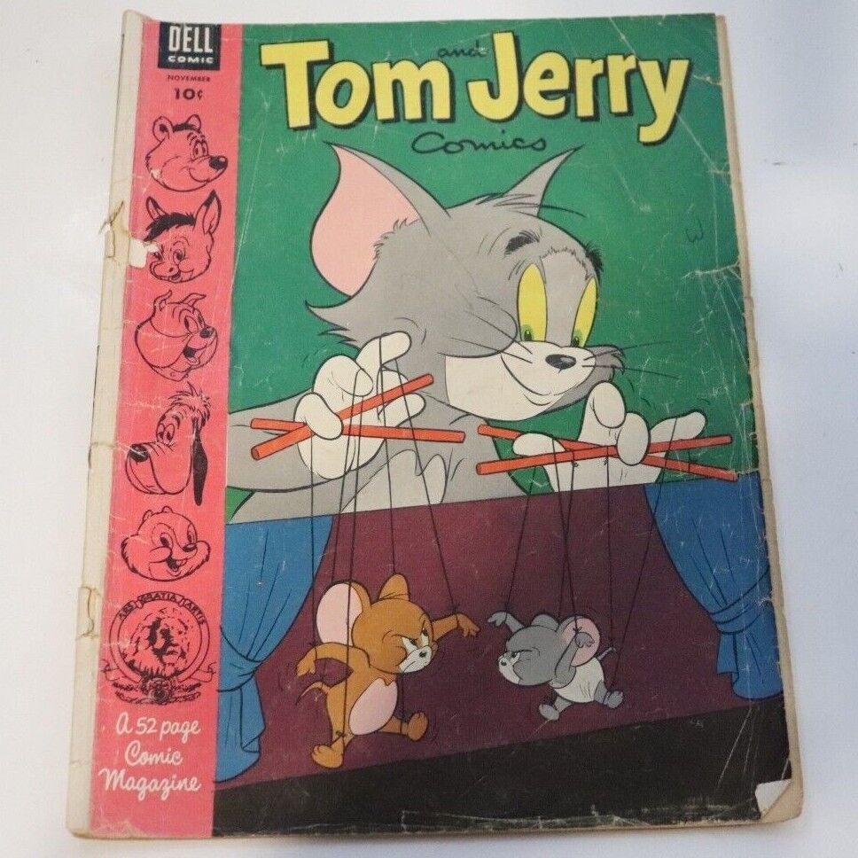 Tom and Jerry #112 1953 Mouse Marionettes Spike & Tyke Flip & Dip Comic ...