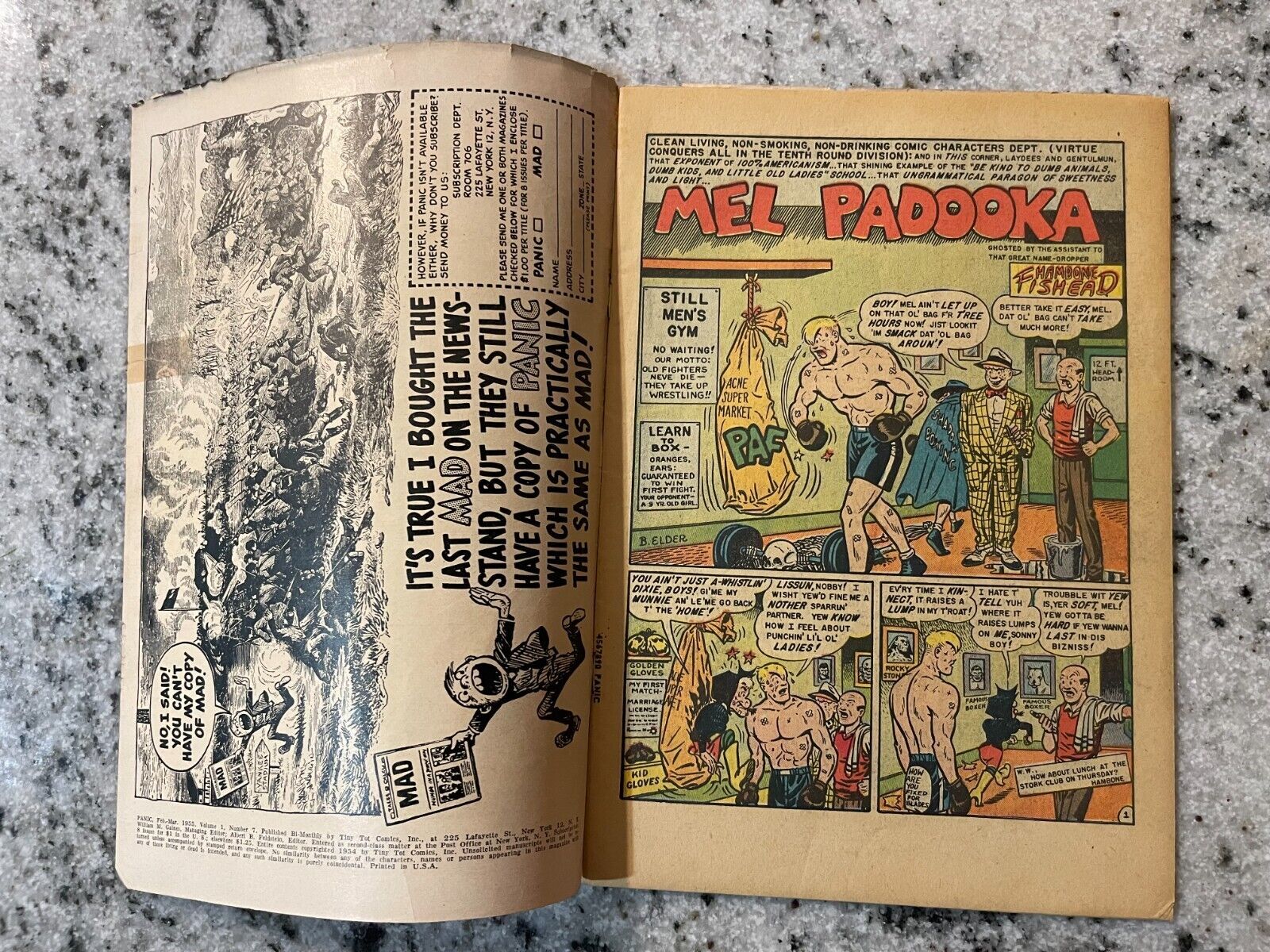 Panic # 7 VG Golden Age EC Comic Book Pre-Code Humor In A Varicose Vein ...