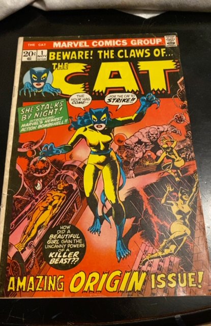 The Cat #1 (1972)first solo story | Comic Books - Bronze Age, Marvel ...