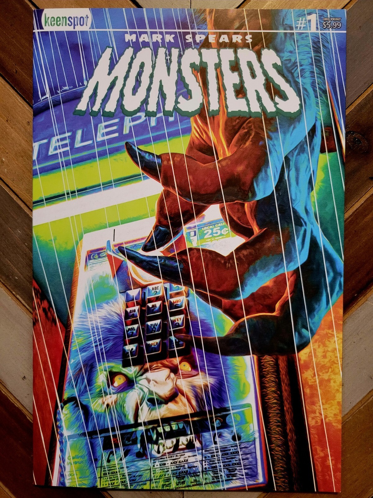 Mark Spears Monsters #1 3rd Print (Keenspot 2024) "Telephone Line ...