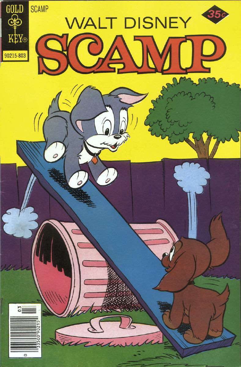 Scamp (Walt Disney ) #40A FN ; Gold Key | Whitman Son of Lady and the ...