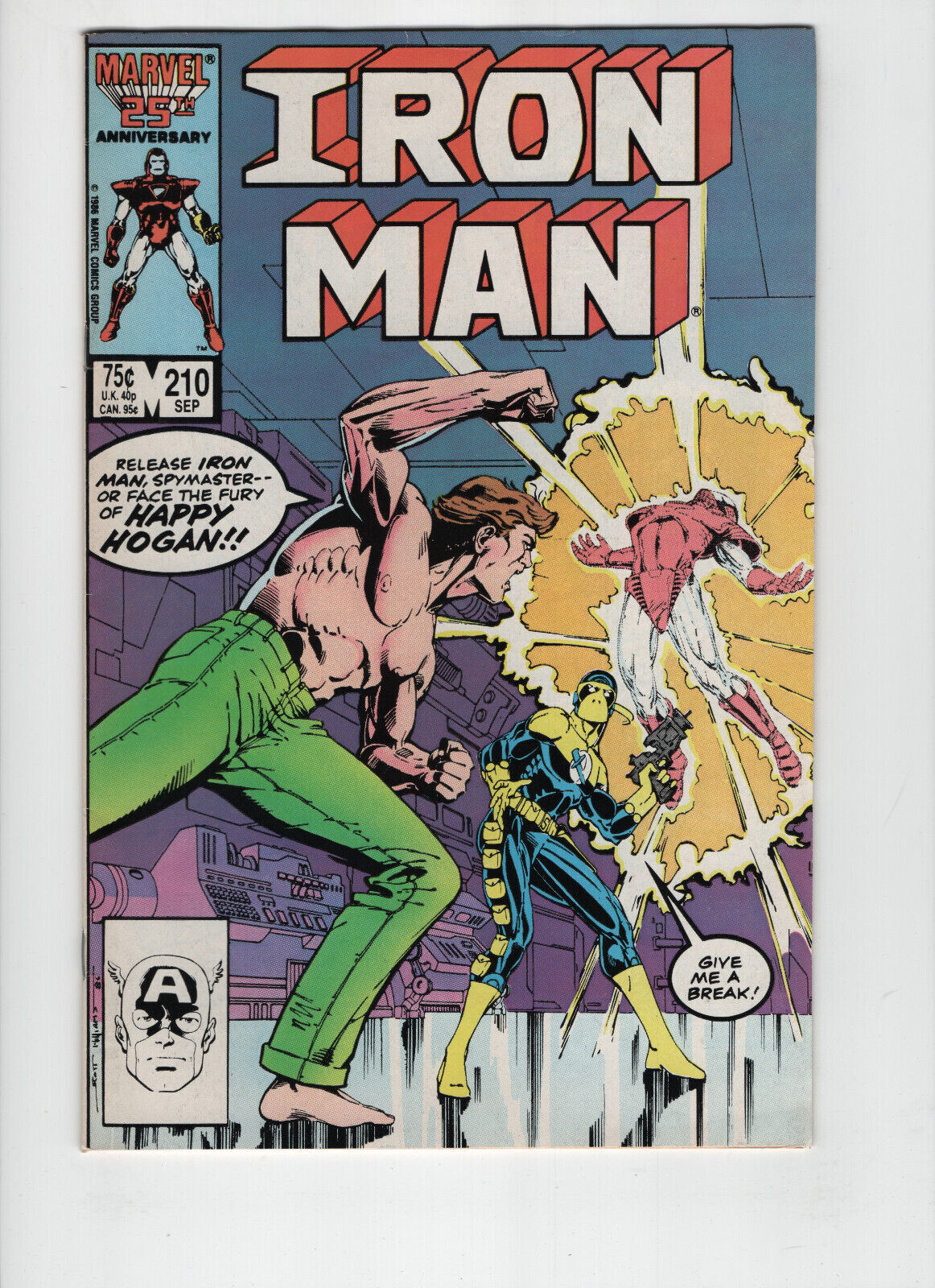 IRON MAN Issue #210 - Marvel (1986) - Pepper Potts and James Rhodes ...