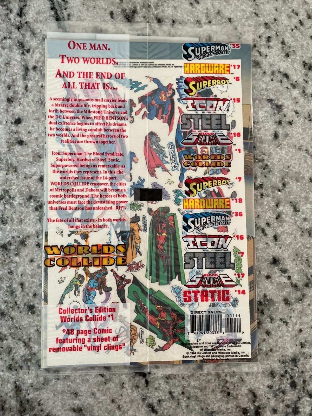 Worlds Collide Rift Between Worlds # 1 NM SEALED IN POLY BAG DC Comics ...