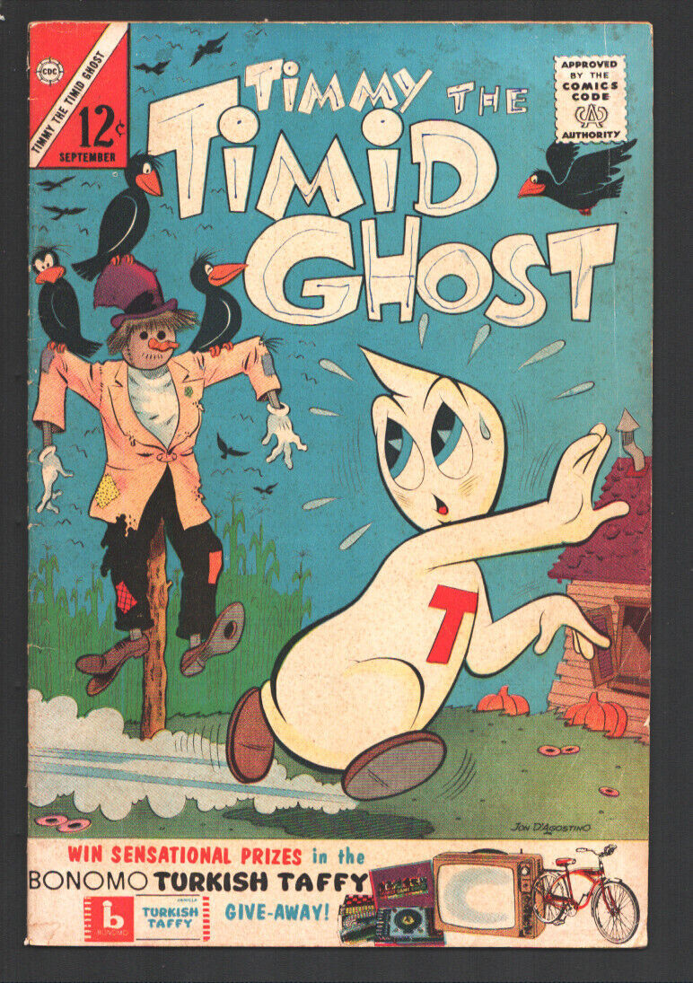 Timmy The Timid Ghost #40 1963-Charlton-Scarecrow cover art by Jon D ...